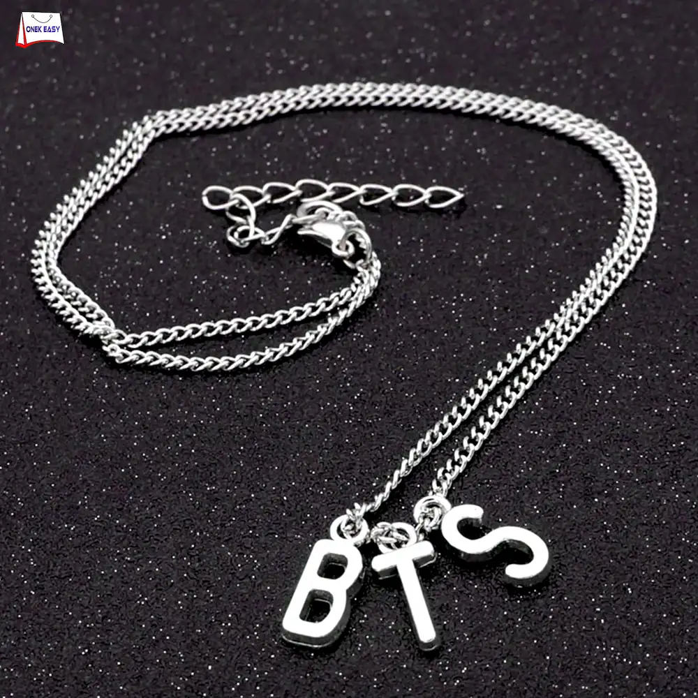 BTS Alphabet Necklace - Onek Easy