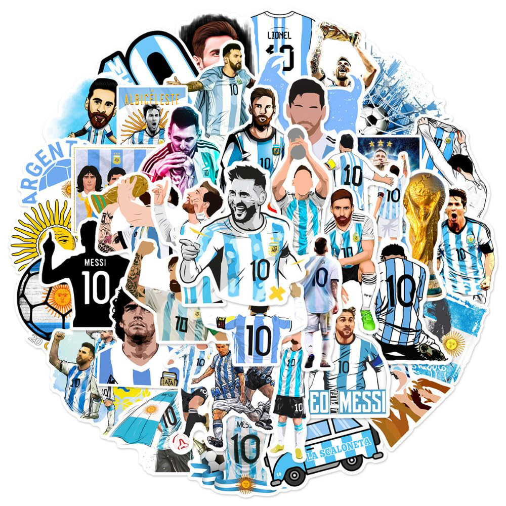 50Pcs Set Lionel Messi Argentina Pattern Stickers - Onek Easy