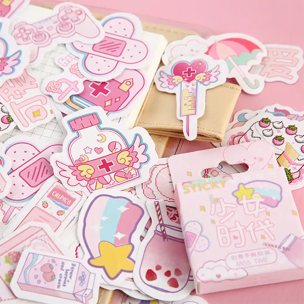 46PCS Miss Time Journal Stickers - Onek Easy