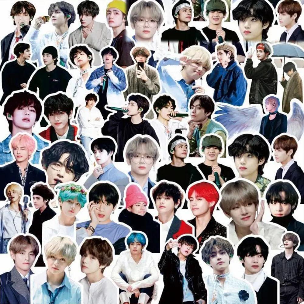 BTS 50PCS V Kim Taehyung Solo Concept Stickers Set - Onek Easy