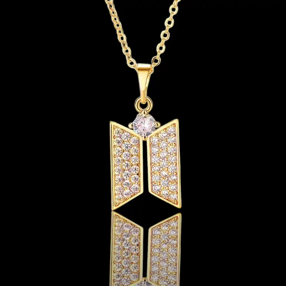 BTS Golden Galaxy Necklace - Onek Easy